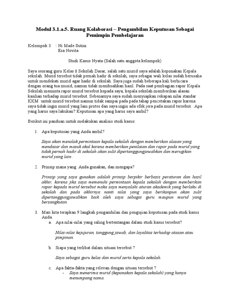 Analisis Kasus Nyata Kelompok 3 | PDF