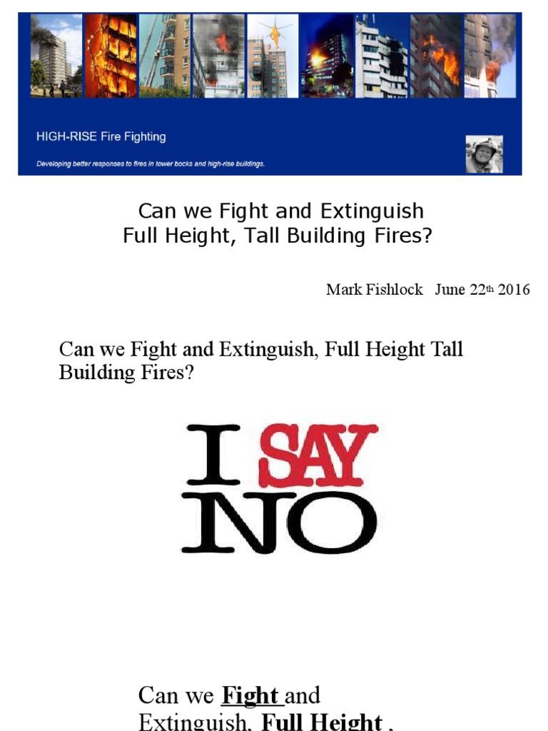 Can We Fight and Extinguish Full Height, Tall Building Fires | PDF ...