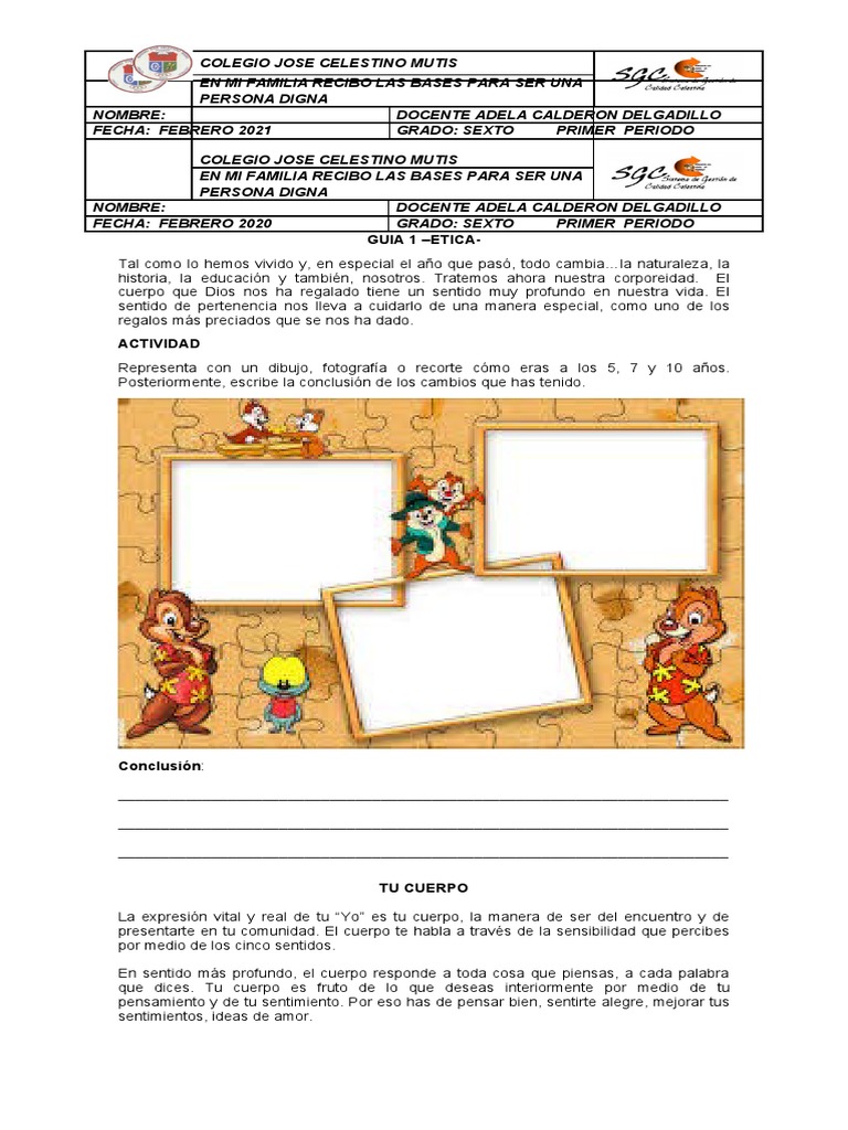 Ética y Autoconocimiento en Sexto Grado | PDF | Science | Ciencia y ...