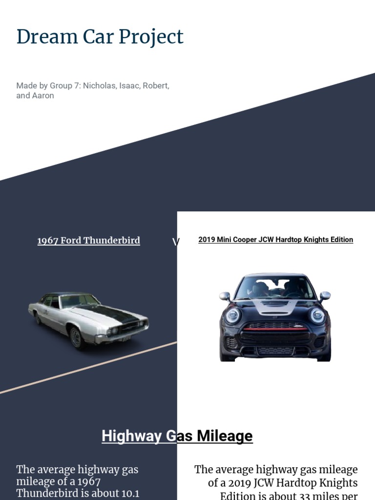 Nicholas Marotta - Dream Car Mini-Project | PDF | Mole (Unit) | Gasoline