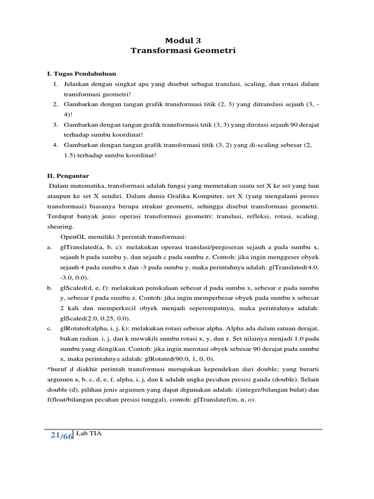 Grafkom Modul3 | PDF | Metode & Bahan Ajar