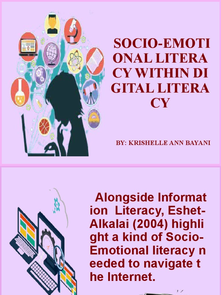 Socio-Emotional Literacy Within Digital Literacy | PDF