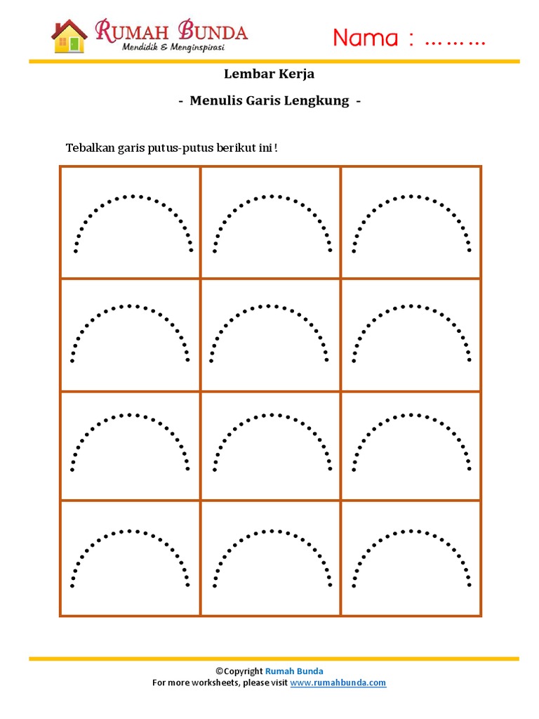 Menulis Garis Lengkung | PDF