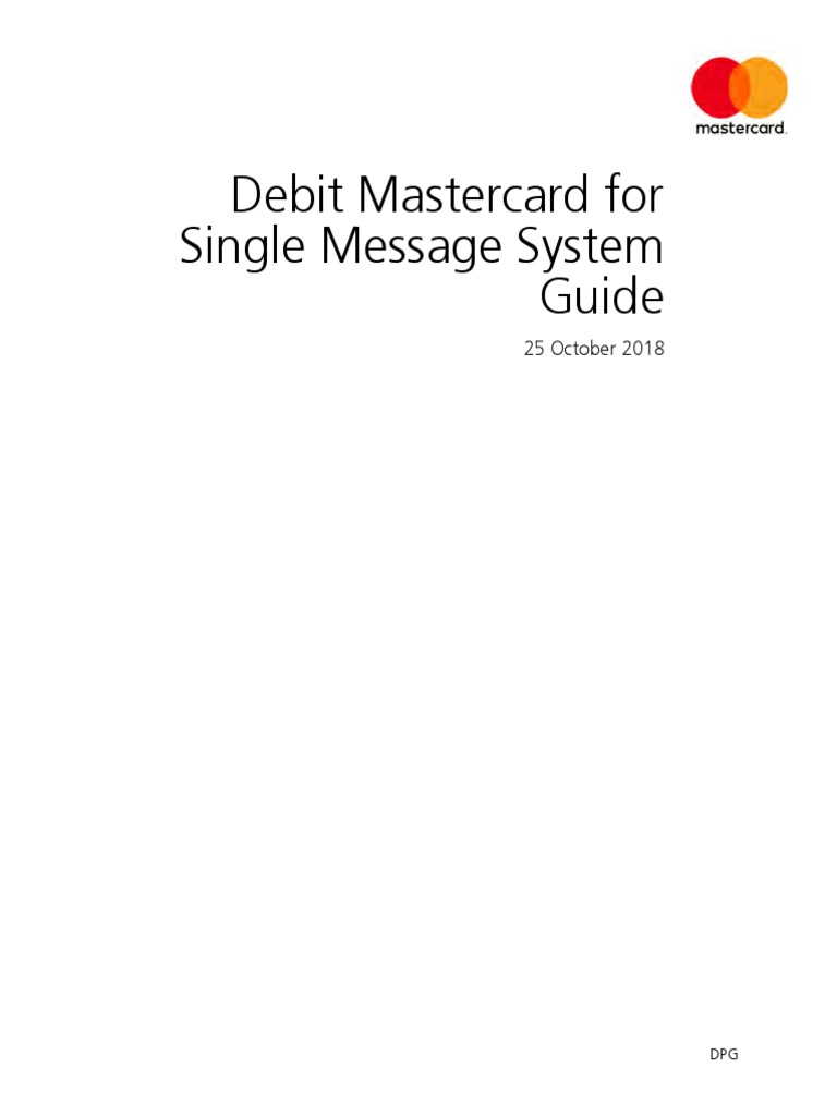Debit Mastercard For Single Message System Guide: 25 October 2018 | PDF ...