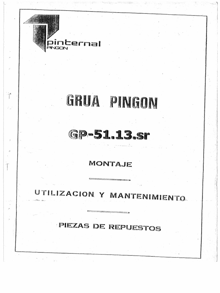 Manual GT 5113 Pingon | PDF