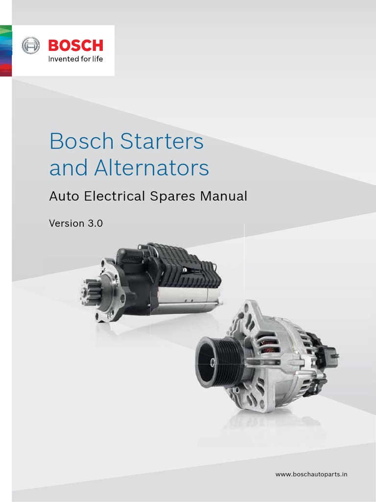 1335 Bosch Aa Ae Catalogue Starters | PDF | Electric Motor | Electrical ...
