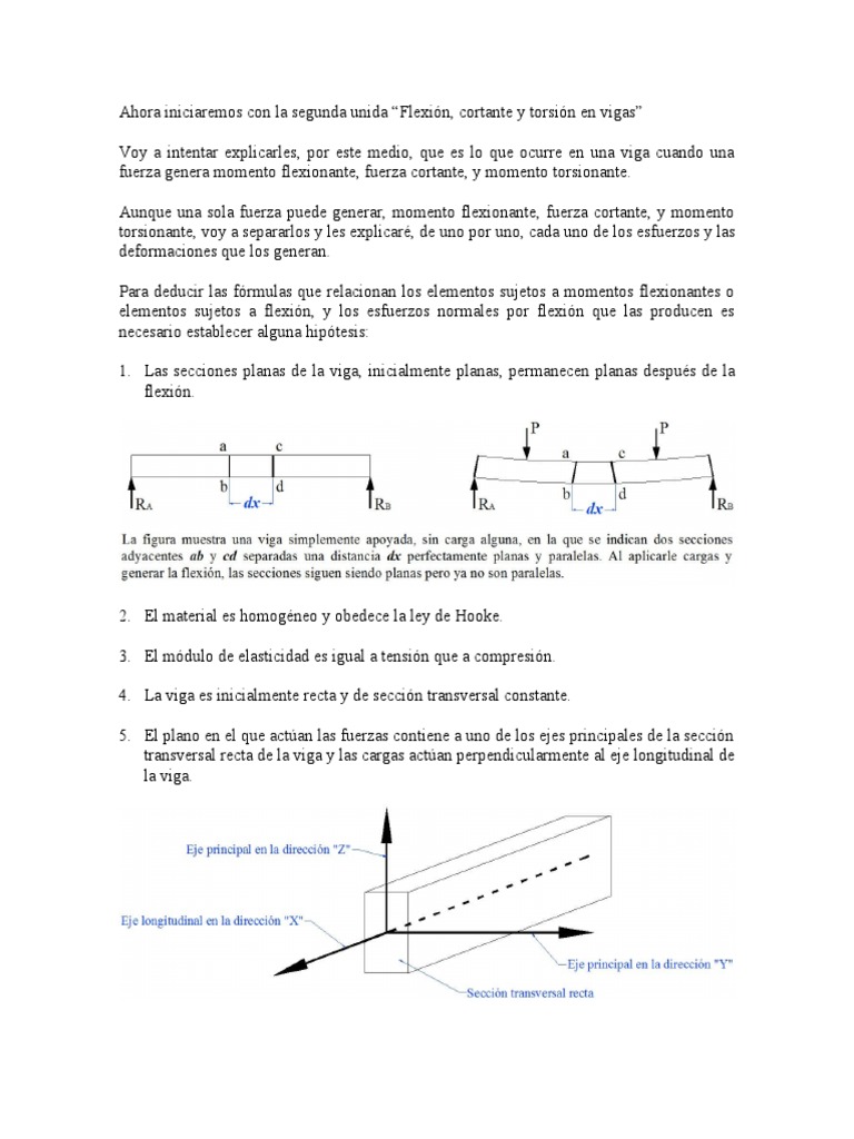 Fórmulas de Flexión en Vigas | PDF | Doblar | Mecanica clasica