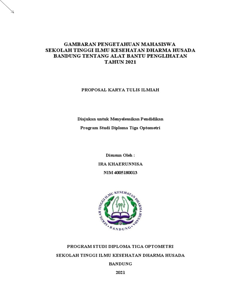 Proposal KTI Bab 1,2 Dan 3 Ira Khaerunnisa | PDF