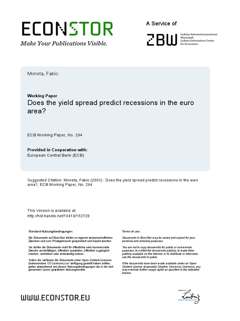 Yield Curve Europe Area | PDF | Yield Curve | Recession