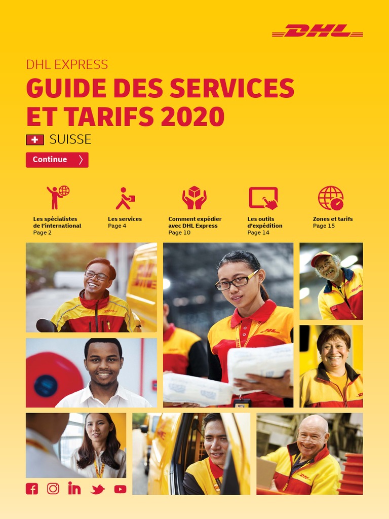 DHL Express Rate Transit Guide CH FR | PDF | Facture | Commerce ...