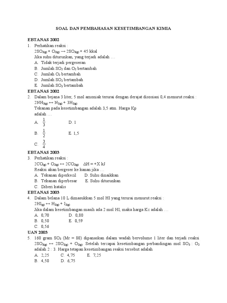 OPTIMASI SOAL KIMIA | PDF