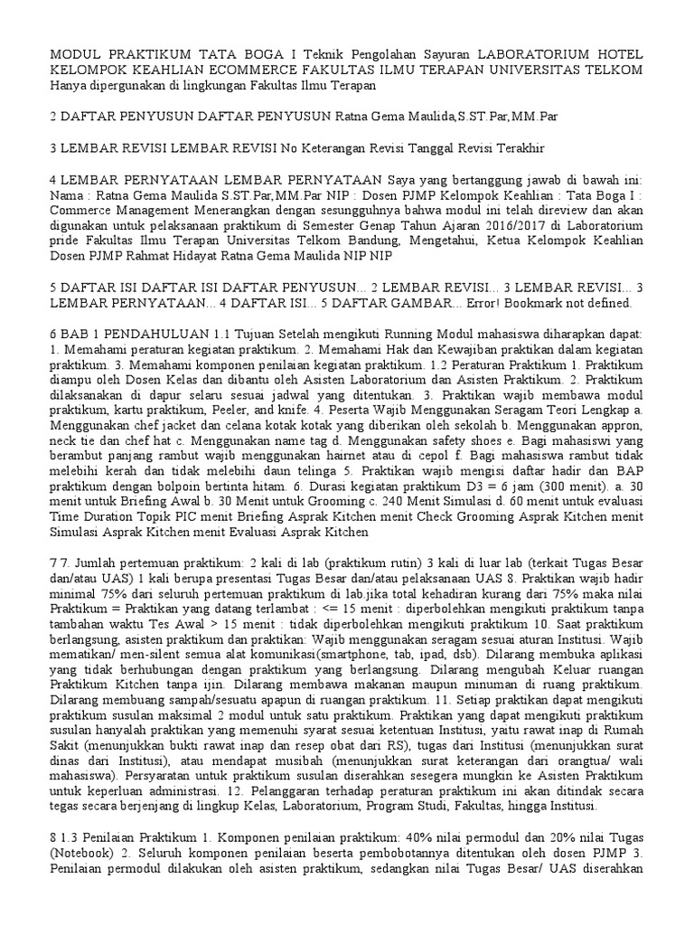 Modul Tata Boga | PDF