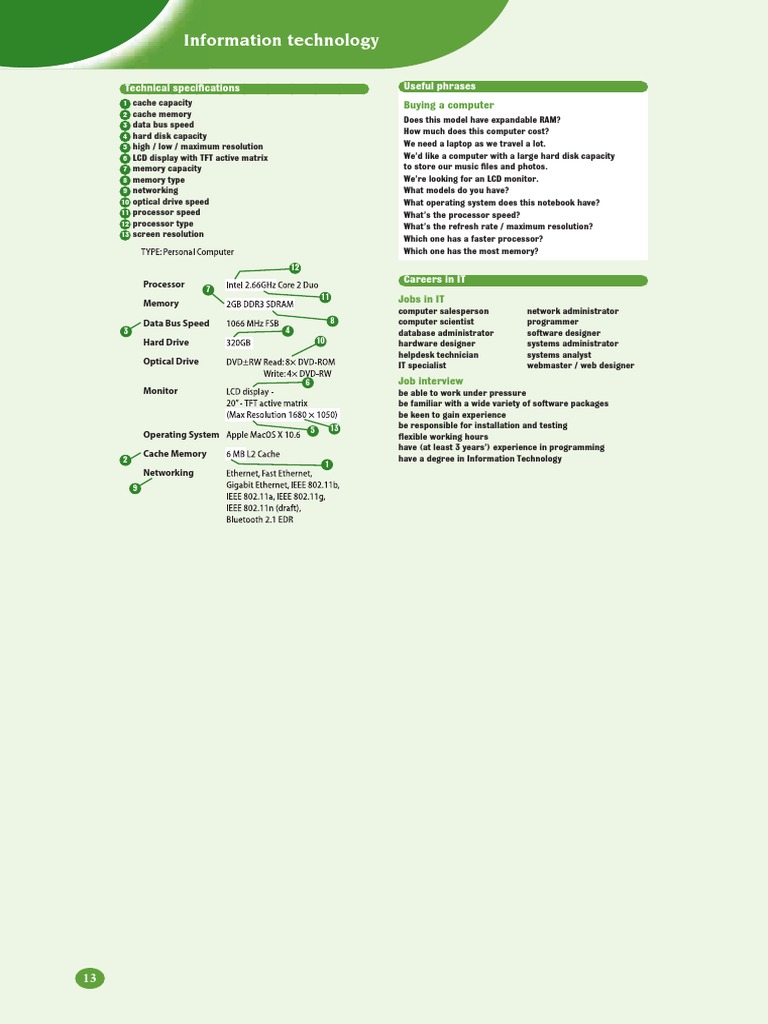 Essential IT Vocabulary and Phrases | PDF | Computer Network | Computer ...