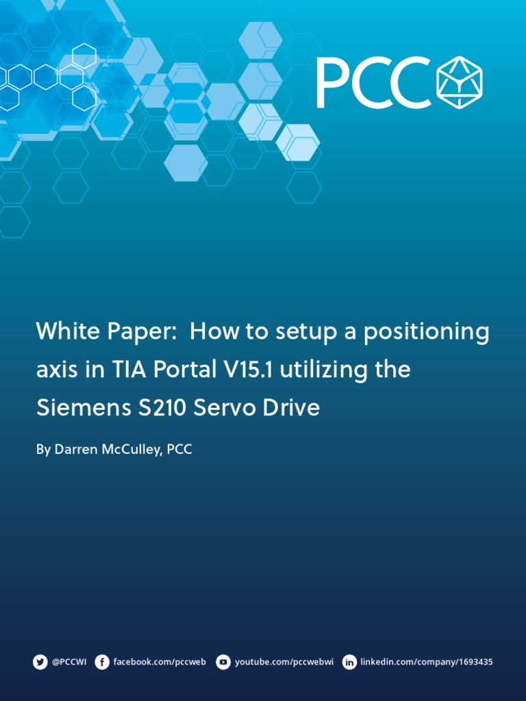 SIEMENS S210 Servo Drive in TIA Portal | PDF | Computer Architecture ...