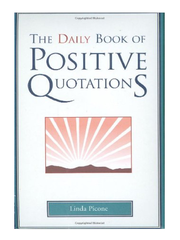 The Daily Book of Positive Quotations | PDF | Self-Improvement ...