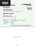 EPD Report Sample | PDF | Life Cycle Assessment | Concrete