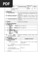 Lesson Plan-Rotation of Earth | PDF | Rotation | Earth