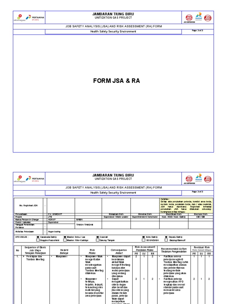 Jsa Auger Boring | PDF