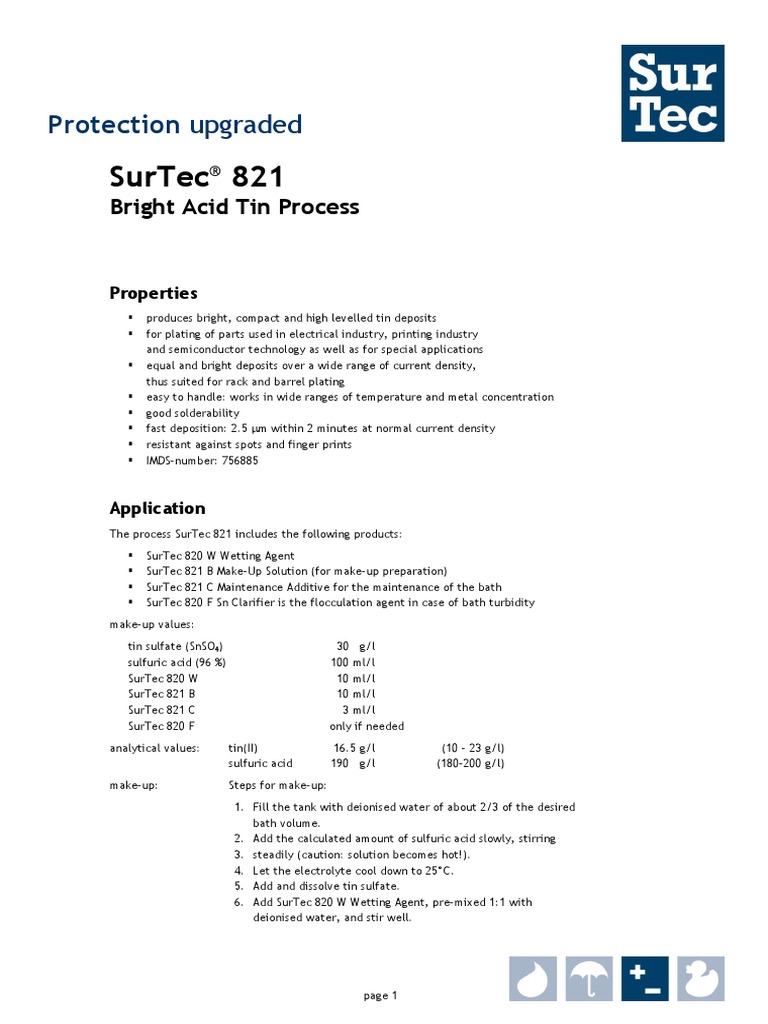 65 Surtec 821 | PDF | Titration | Chemistry