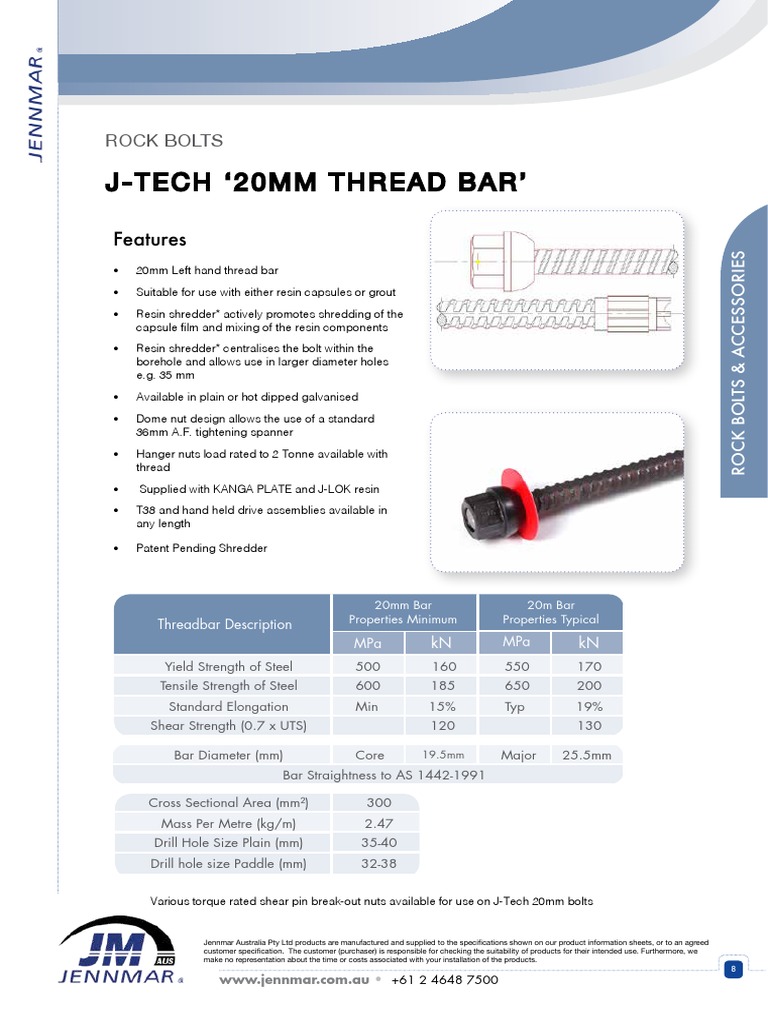 8 Jtech 20mm All Thread Bar | PDF | Nut (Hardware) | Screw