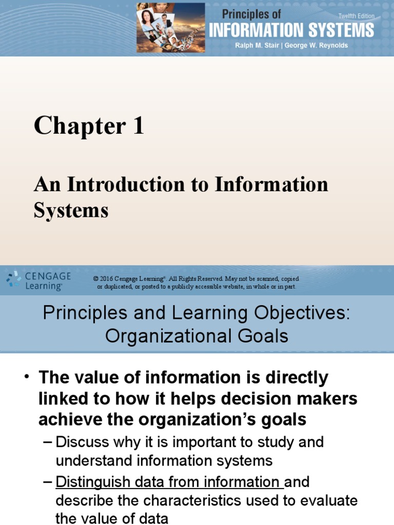 An Introduction To Information Systems: Ralph M. Stair - George W. Reynolds | PDF | Artificial ...