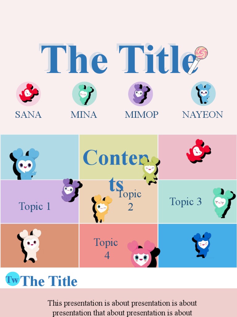 Twice Twitter PPT Template | PDF