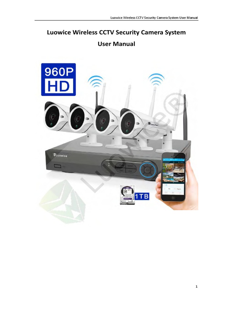 Luowice Wireless Security Camera System Without Monitor | PDF | Closed ...