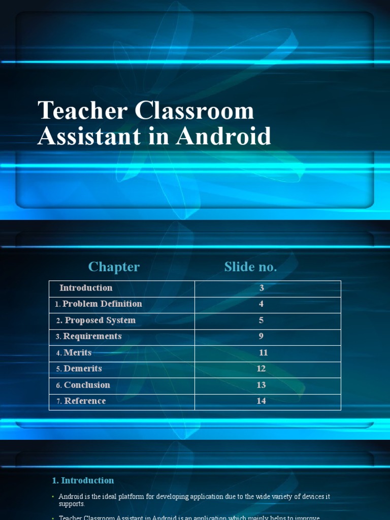 Teacher Classroom Assistant in Android | PDF | Android (Operating ...