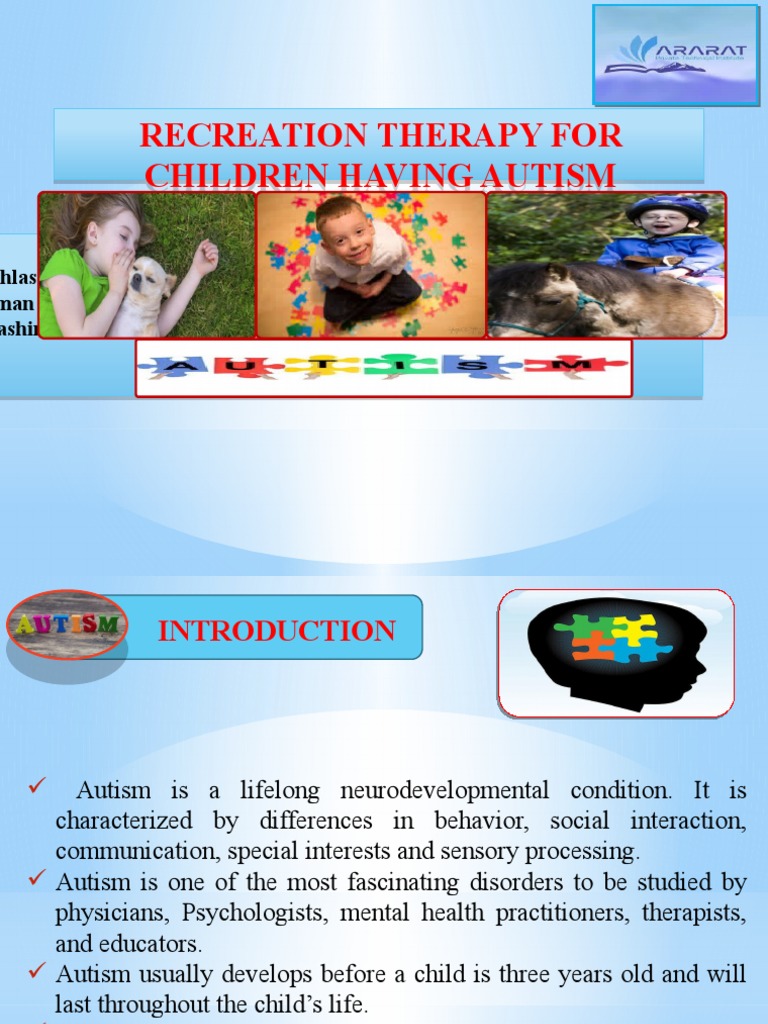 Recreation Therapy for Autism Improvement | PDF | Autism | Recreation