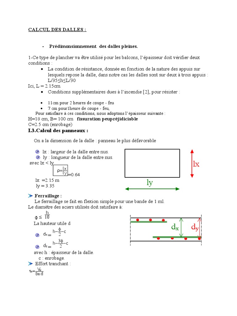 Calcul Des Dalles Bea | PDF | Mécanique newtonienne | Ingénierie mécanique