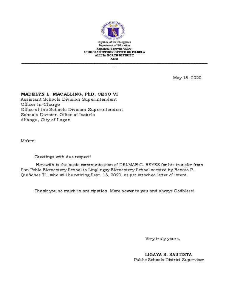 Letter of Intent 2020 | PDF | Philippines | Public Administration