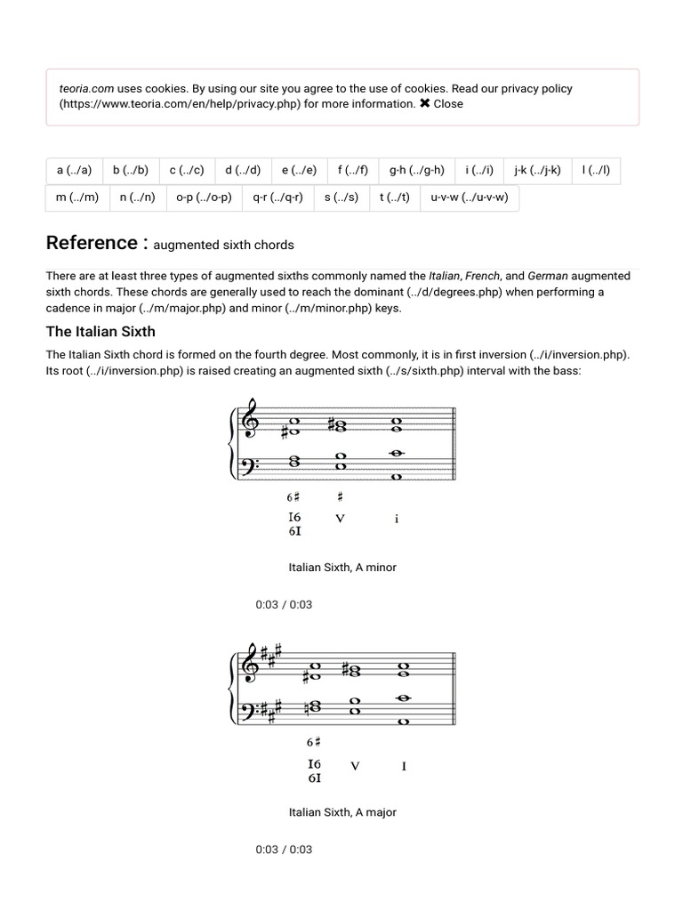 IFG6th Augmented Sixth Chords | PDF | Chord (Music) | Musicology