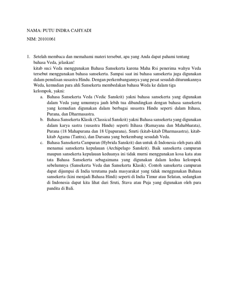 Agama Hindu | PDF | Seni & Disiplin Bahasa | Agama & Spiritualitas