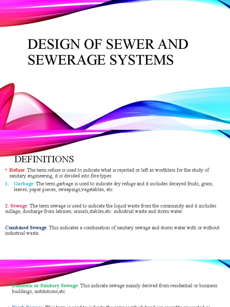 Design of Sewer and Sewerage Systems | PDF | Sanitary Sewer | Sewage
