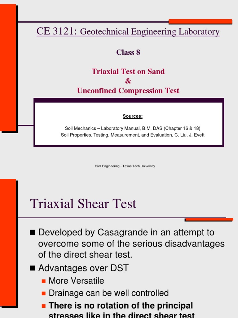 Shear Strength-Triaxial Test | PDF | Geotechnical Engineering | Soil ...