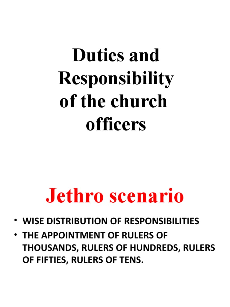 2 Duties and Responsibilities | PDF | Deacon | Elder (Christianity)