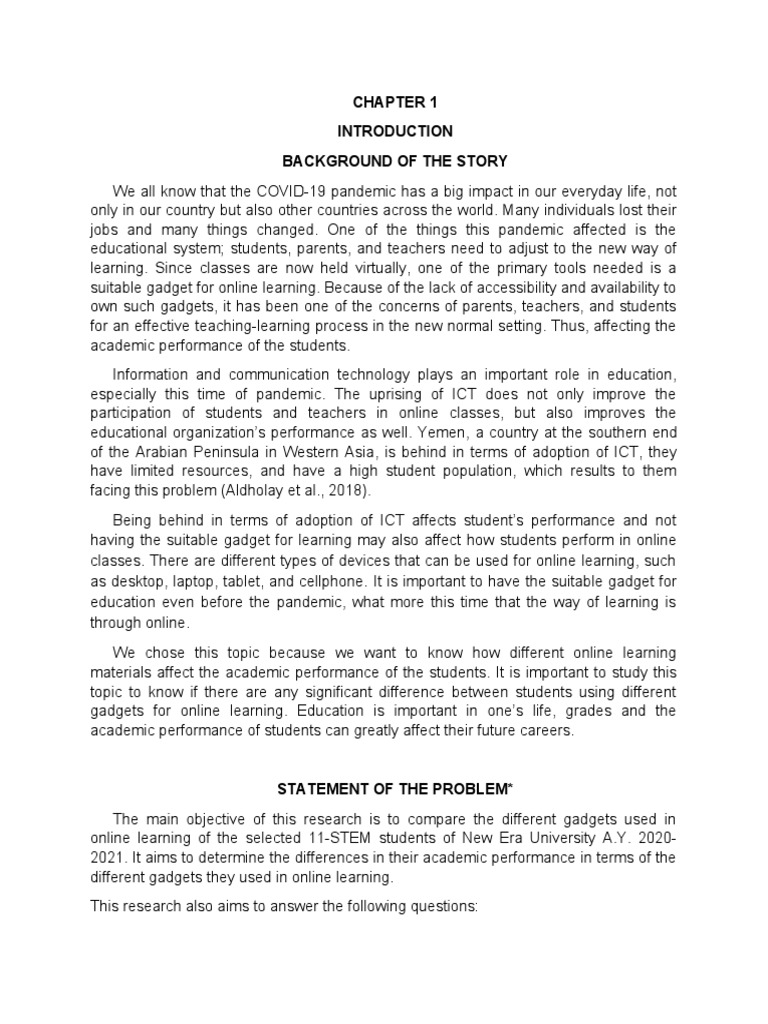 Background of The Story | PDF | Educational Technology | Learning