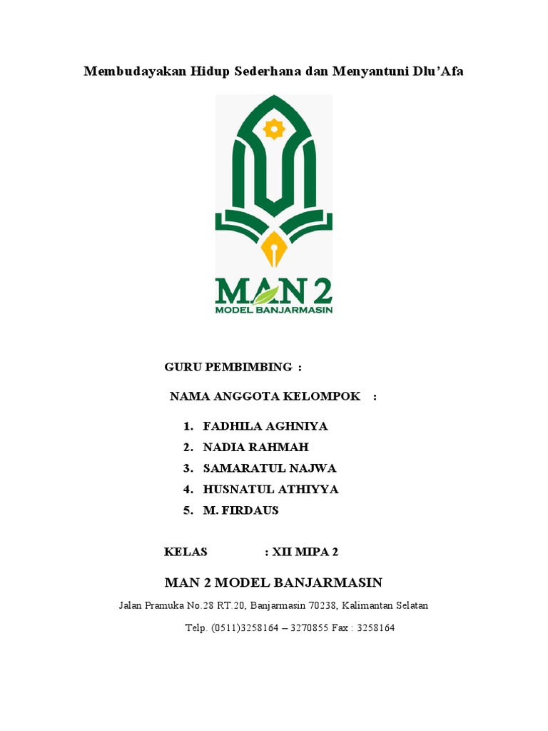 Membudayakan Hidup Sederhana Dan Menyantuni Dlu | PDF