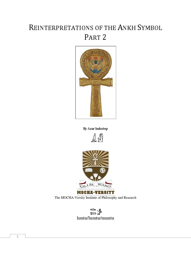 Reinterpretations of The Ankh Symbol Part 2 | PDF | Cellular ...