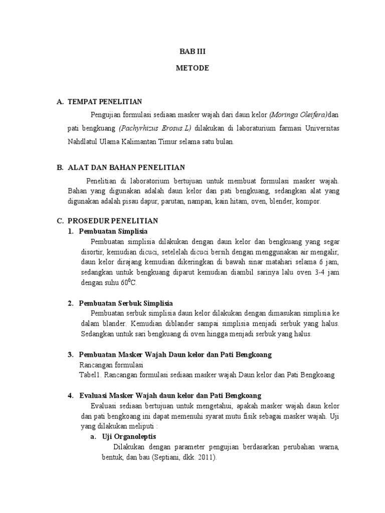 BAB III Metode Masker Wajah | PDF