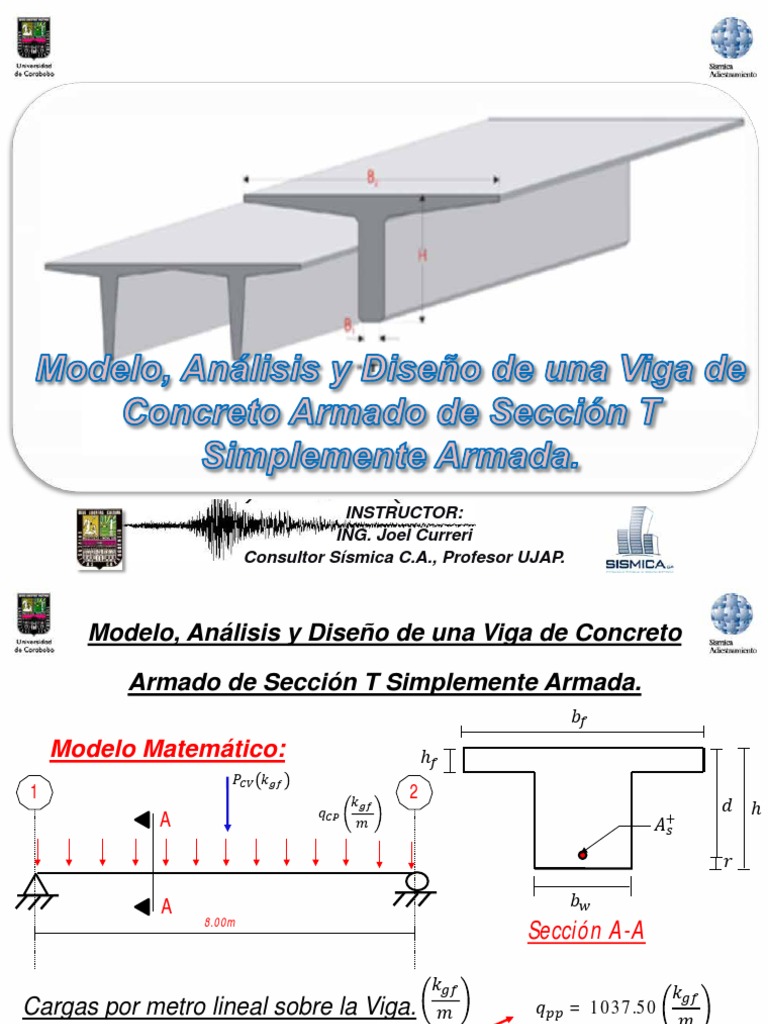 Diseño de Viga de Concreto T Simplemente Armado | PDF | Material compuesto | Hormigón