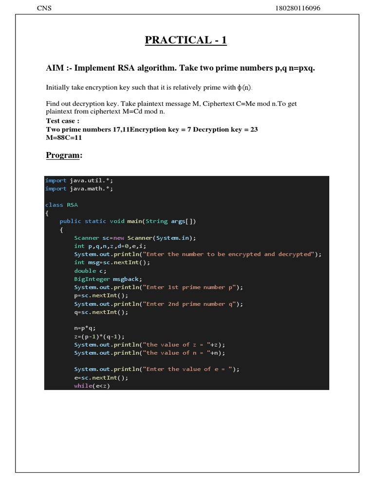 CNS Practicals | PDF | Cryptanalysis | Cyberwarfare