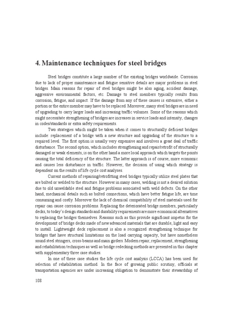 5 Maintenance Steel Bridge | PDF | Deformation (Engineering) | Fatigue ...