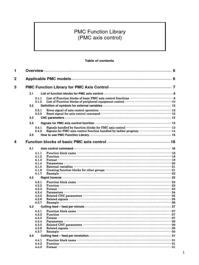 PMC Axis Control - en | PDF | Numerical Control | Computer Architecture