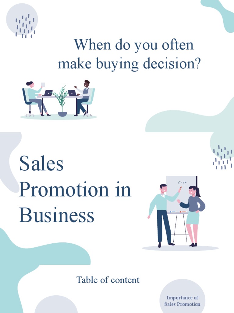 Sales Promotion in Business | PDF | Sales | Public Sphere