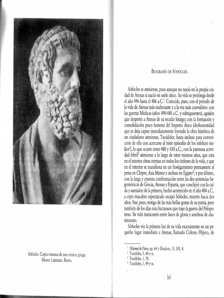 Contexto Sófocles | PDF | Esquilo | Sófocles