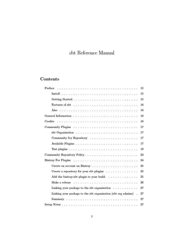 SBT V0-13-Reference | PDF | Scala (Programming Language) | Parsing