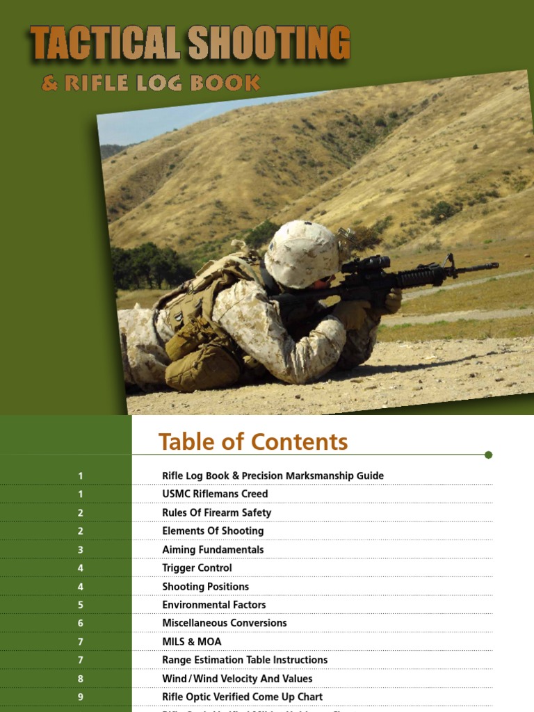 Rifle Log Book | PDF | Telescopic Sight | Minute And Second Of Arc