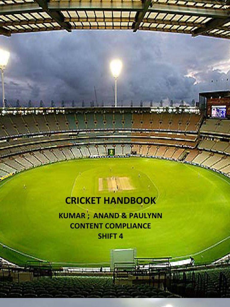 Cricket Handbook Cover 2 | PDF | Bowling (Cricket) | Cricket