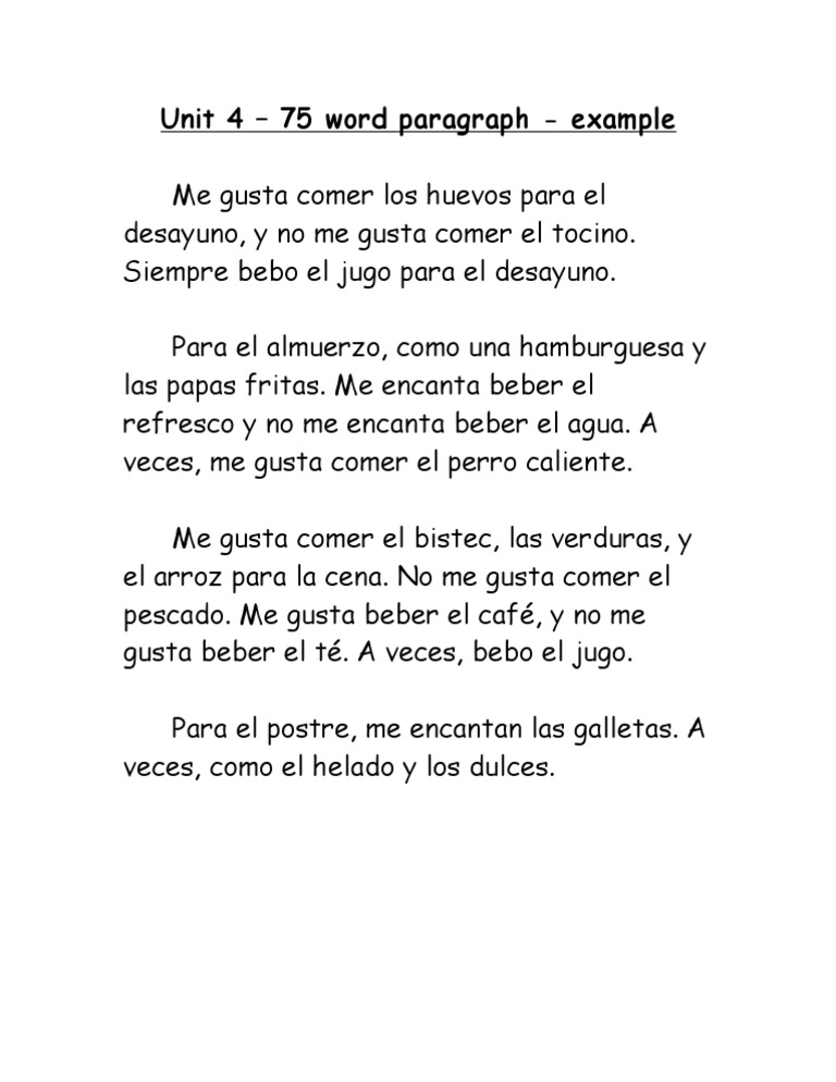 Intro - 75 Word Paragraph - 4.6.1 - Writers Workshop | PDF